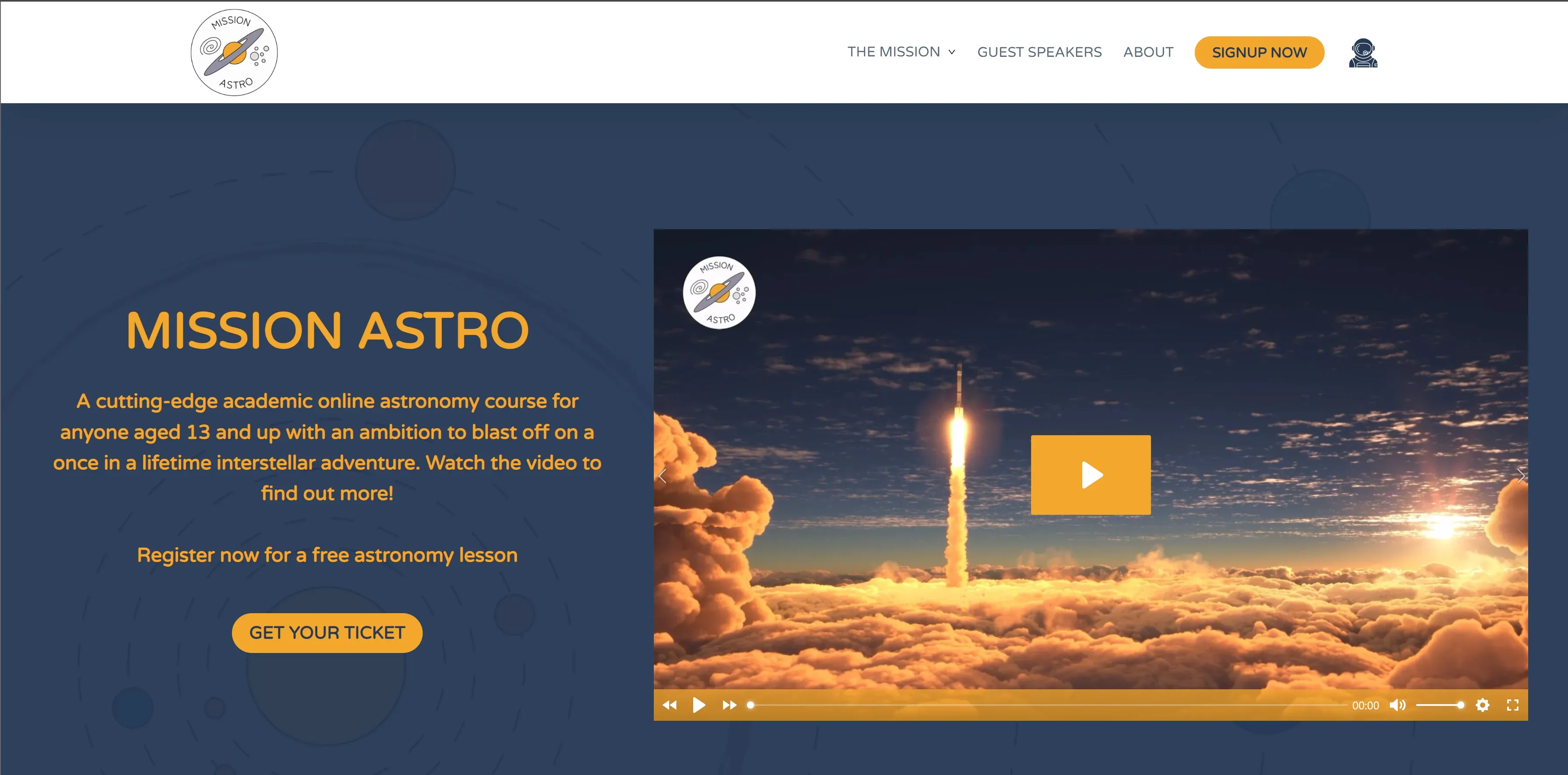 Creating Mission Astro, An Online Astronomy Course | Web X Design Studio
